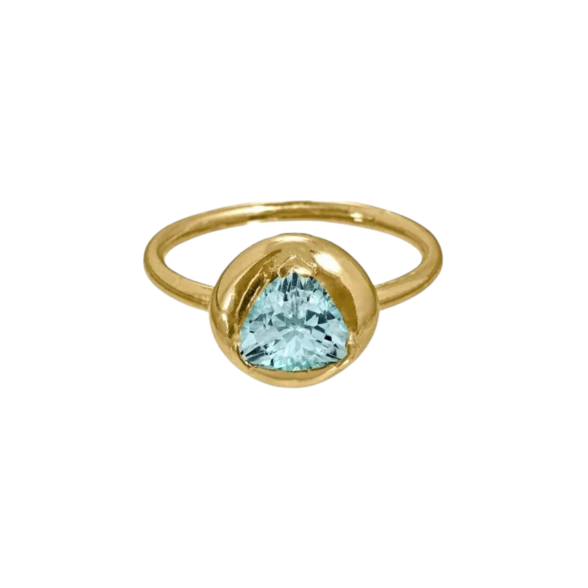 Aquamarine Solitaire Ring - Corvo Jewelry By Lily Raven